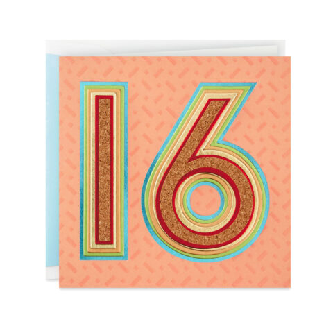 16 Years Awesome Birthday Card – GonaKart International
