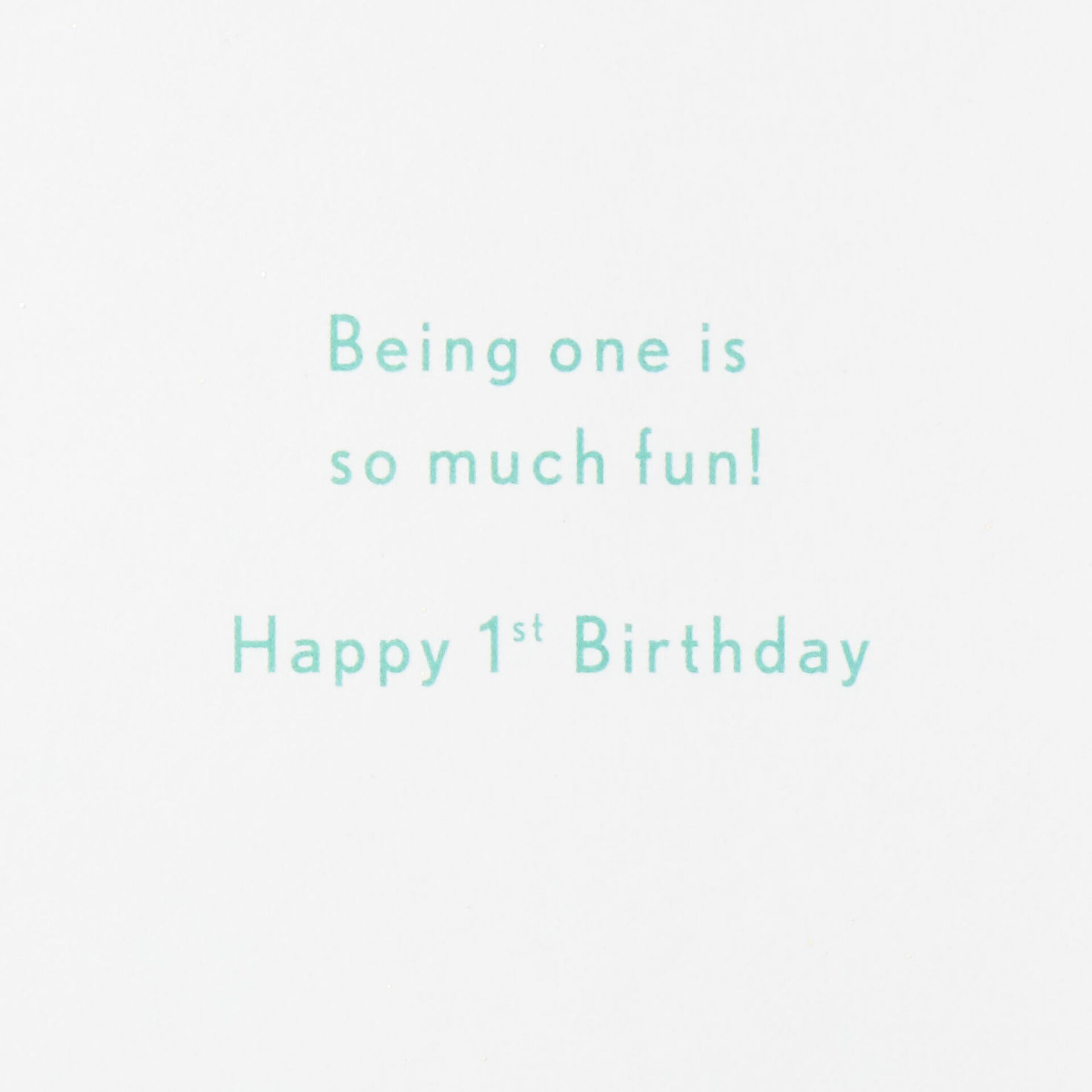 Being 1 Is Fun Confetti First Birthday Card – GonaKart International