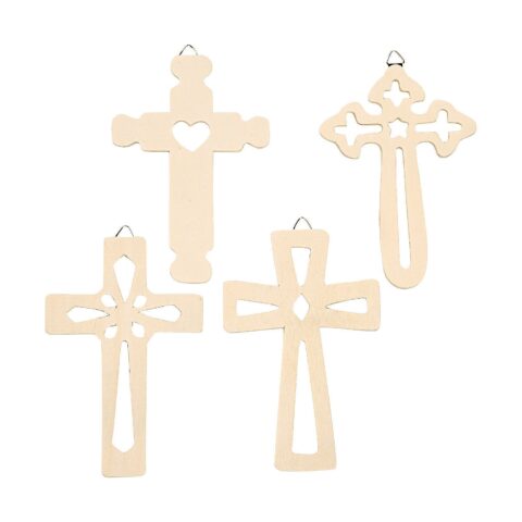 DIY Wood Wall Crosses – 12 Pc. – GonaKart International