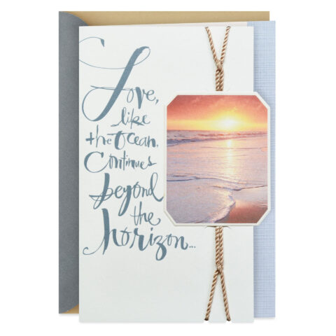 Beyond the Horizon Ocean Photo Sympathy Card – GonaKart International