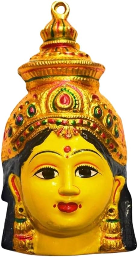 Yellow Amma Face Yellow Face for Varalaxmi Pooja – 5 inches – GonaKart ...
